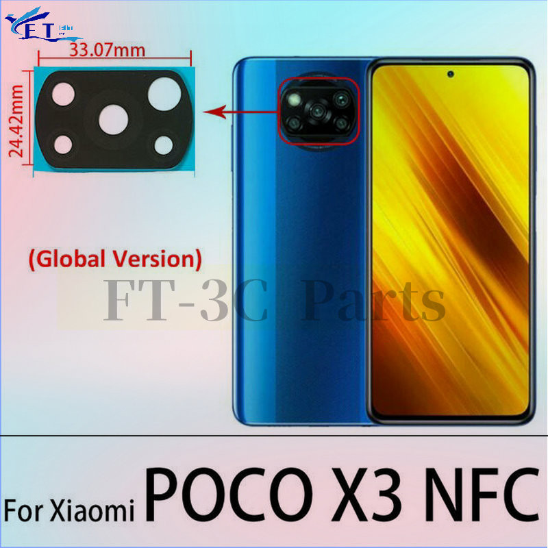 For Xiaomi Mi Poco X3 NFC X3 Pro Camera Glass Lens Back Rear Camera ...