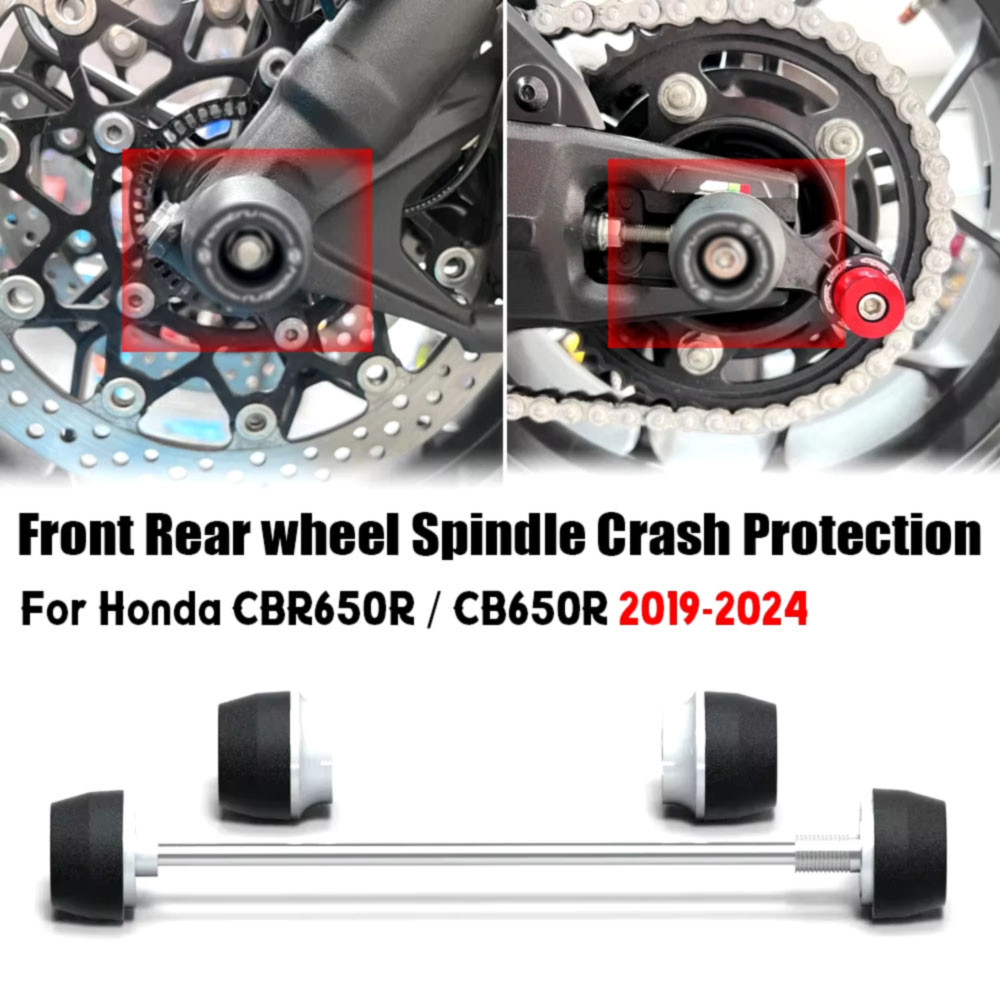 For HONDA CBR650R CB650R 2019-2024 Front Rear Wheel Axle Fork Crash ...