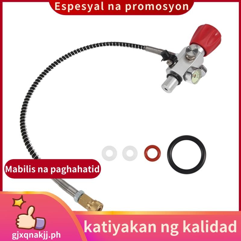 M18X1.5 PCP Tank Dual Gauge Charging Valve Air Filling Station Refill ...
