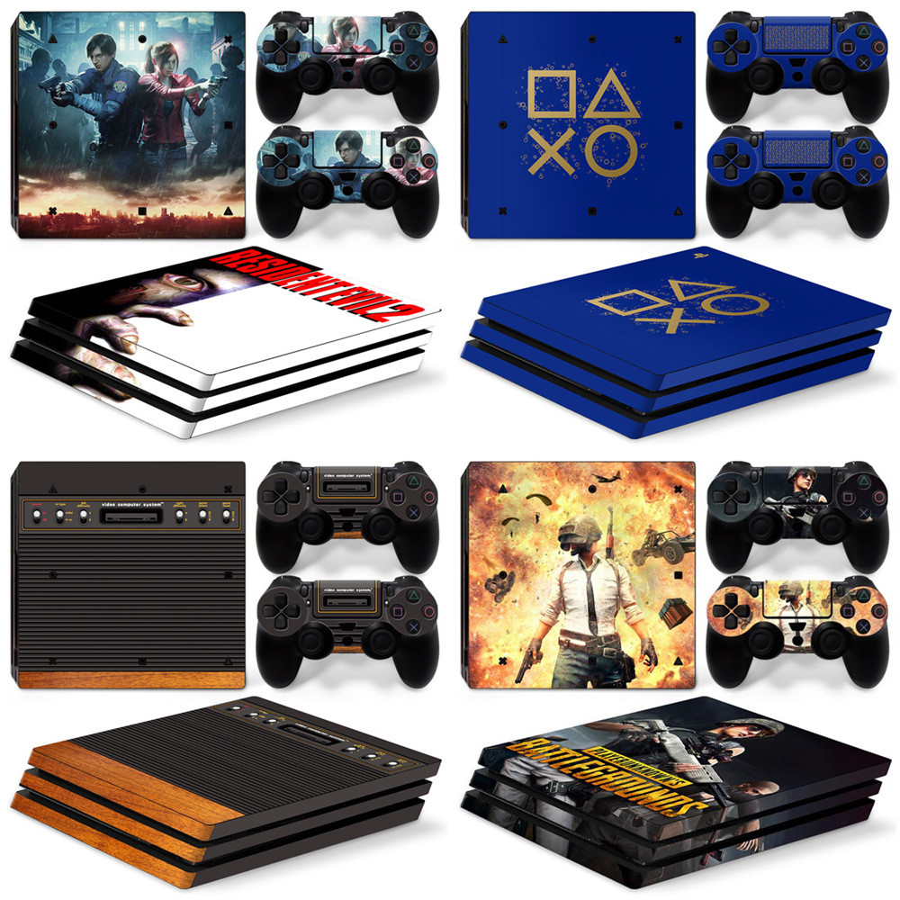 MAXZONE PS4 Pro Game Console Sticker Set Cartoon Character Sticker Skin ...