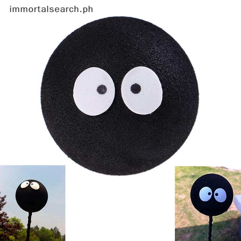 imm 1x Black Face Coal Briquettes Ball Car Antenna Pen Topper Aerial ...