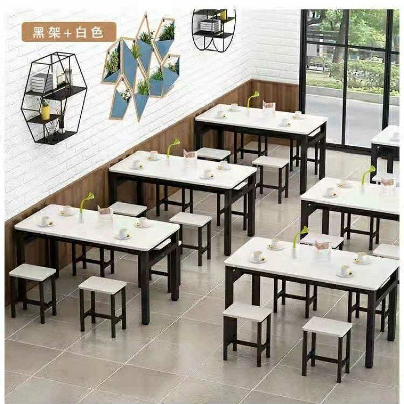 Snack Bar Breakfast Shop Canteen Dining Table Fast Food Restaurant ...