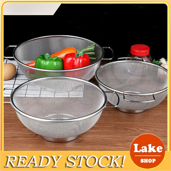 Grade Stainless Steel Strainer Bowl - Ultra-Fine Mesh Colander for ...