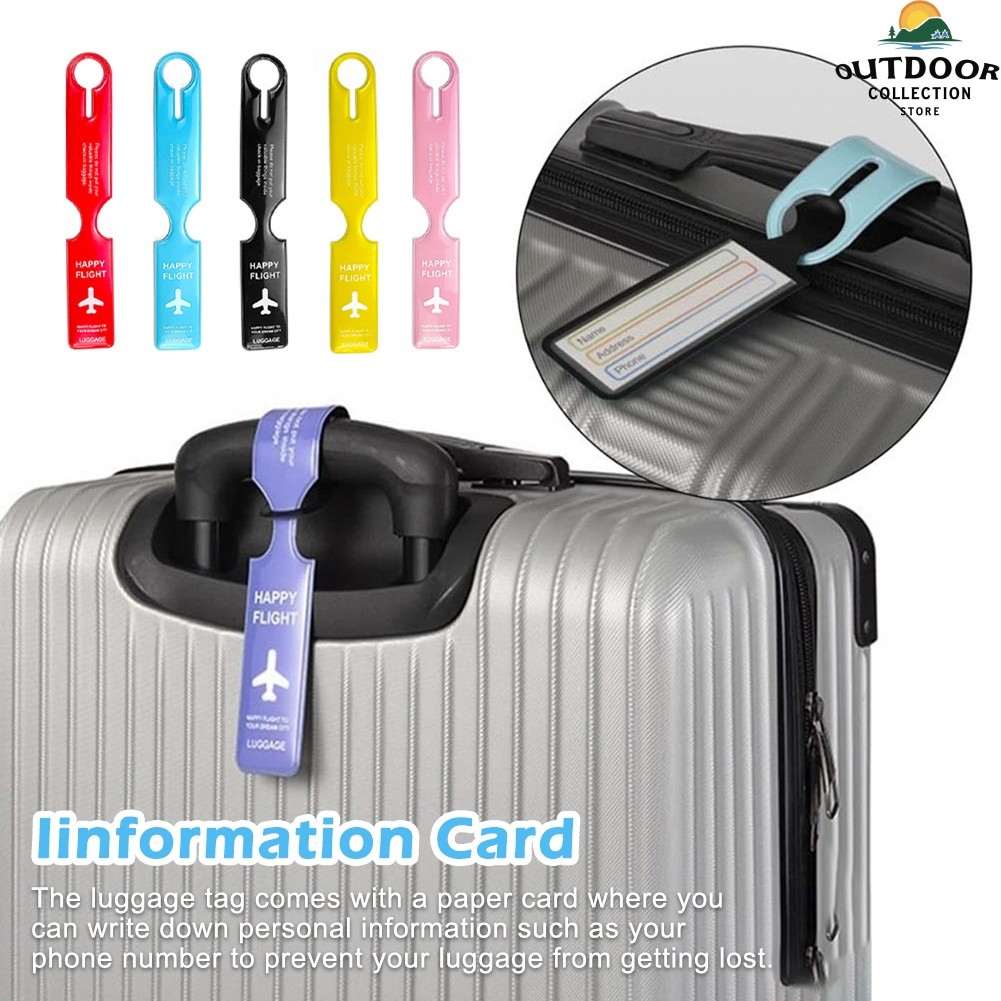 Luggage Tag Suitcase Tags PVC Boarding Pass Waterproof Luggage Tag ...
