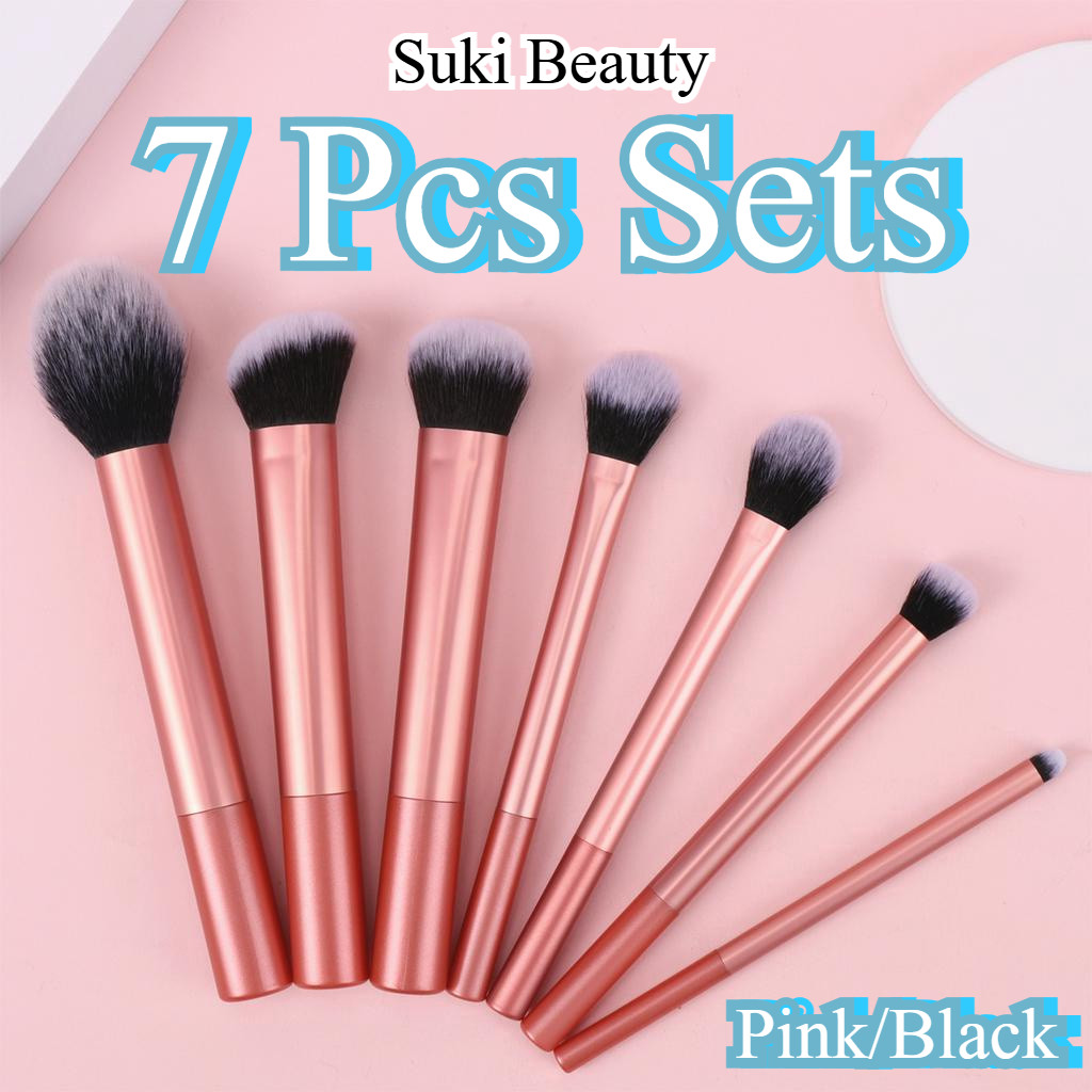 7 Pcs Sets of Makeup Brushes Full Set of Brush Powder Brushes Portable ...
