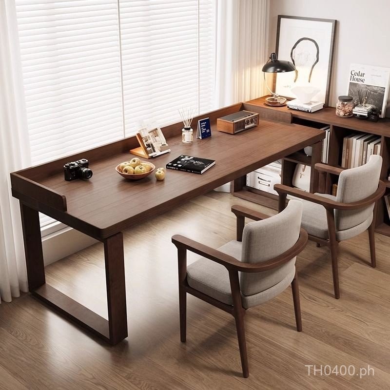 Solid Wood Computer Desk Home Japanese Style Study Desk Long Table Desk ...