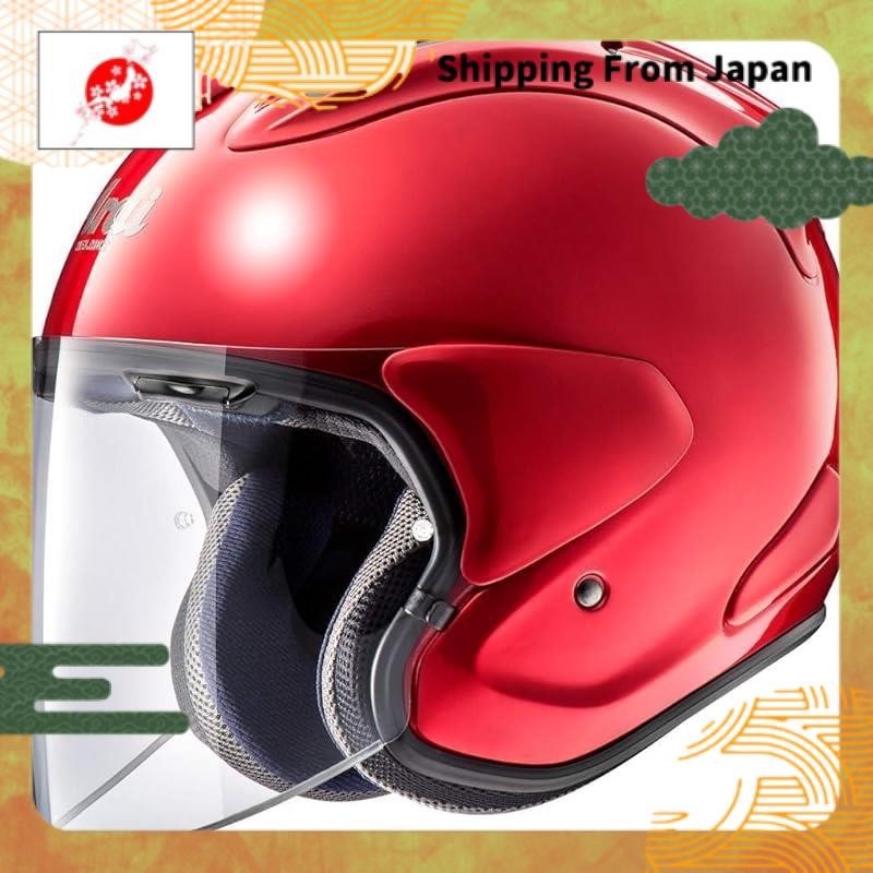 (From Japan)Arai Motorcycle Helmet Jet VZ-RAM Calm Red 54cm | Shopee ...