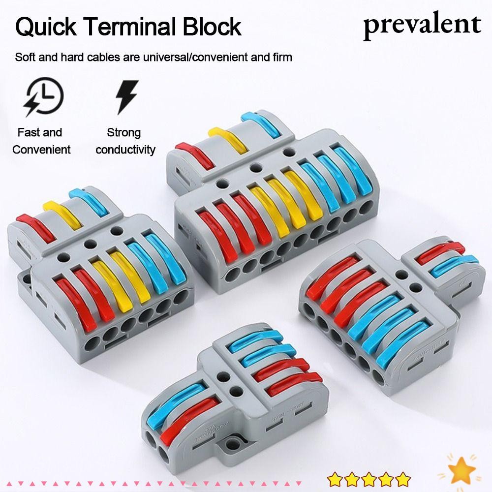 PREVA Wire Connector, Universal Compact Mini Quick Terminal Block ...