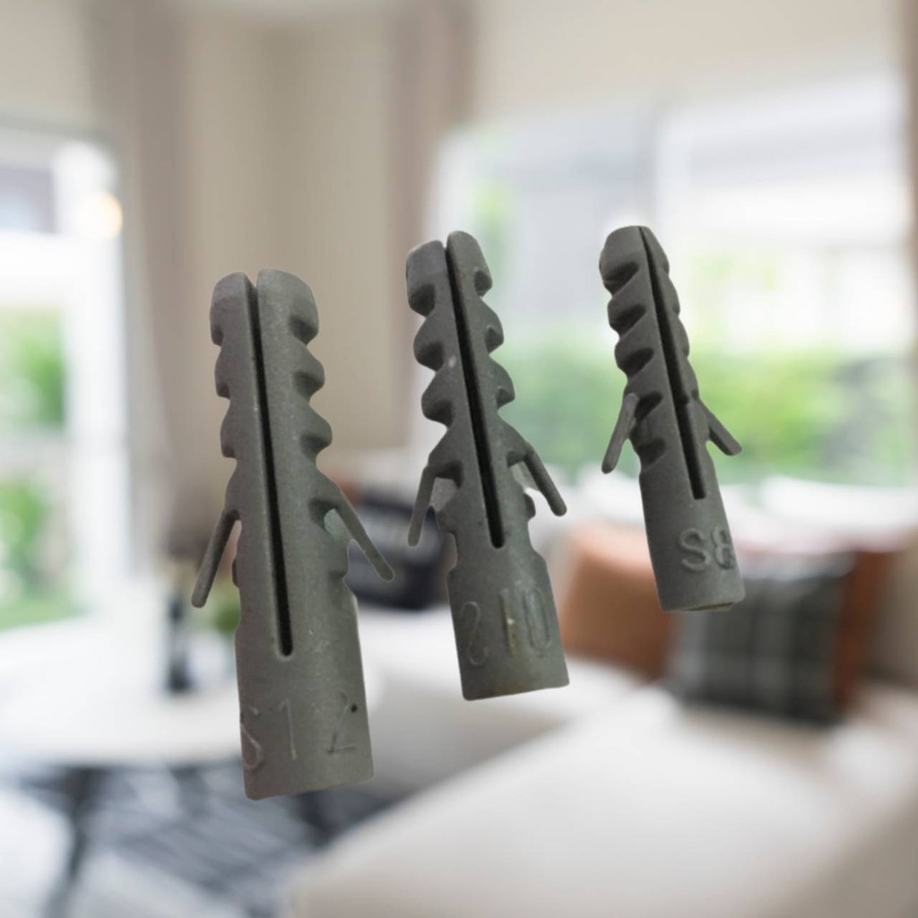 50pcs PVC Tox Expansion Wall Plug w/ Screw – 5mm 6mm 8mm 10mm | Shopee ...