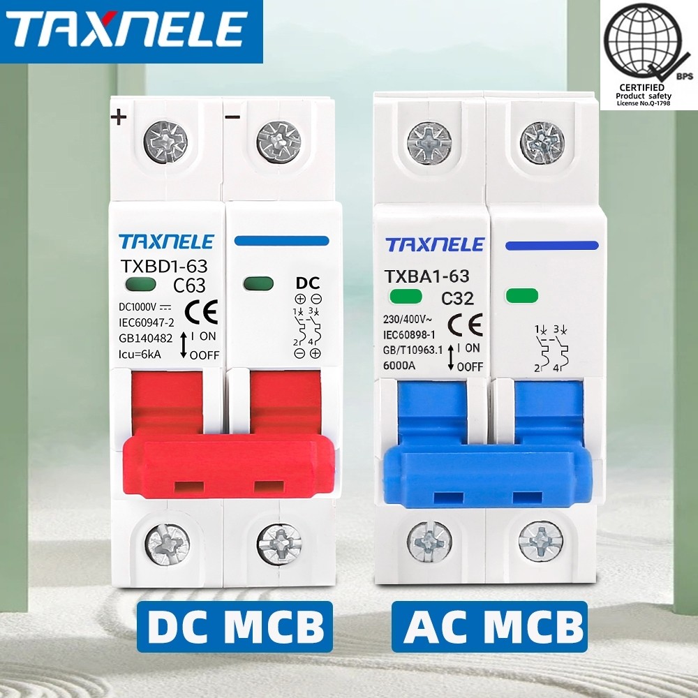 【COD】TAXNELE 2P AC DC MCB 1000V Solar Mini Circuit Breaker 16A 25A 32A ...