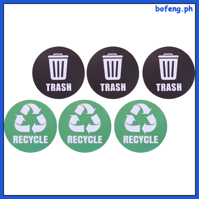 Trash Can Sorting Stickers Recycling Labels Garbage Decals Reminder ...