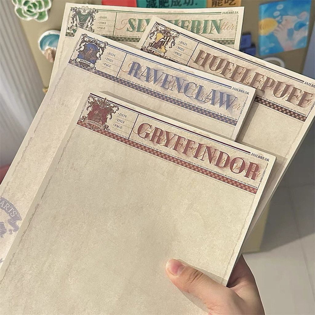 Xiaohongshu Same Style Harry Potter Retro B5Writing Pads Tearable ...