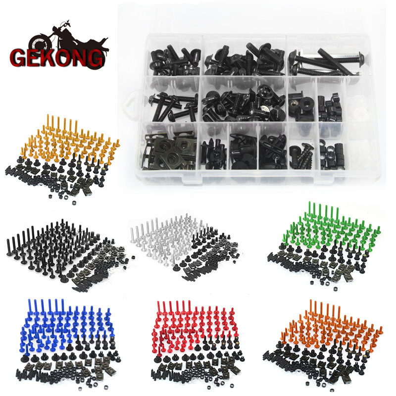 Aluminum Motorcycle Fairing Screws Nuts Kit Moto Body Work Bolts Screw ...