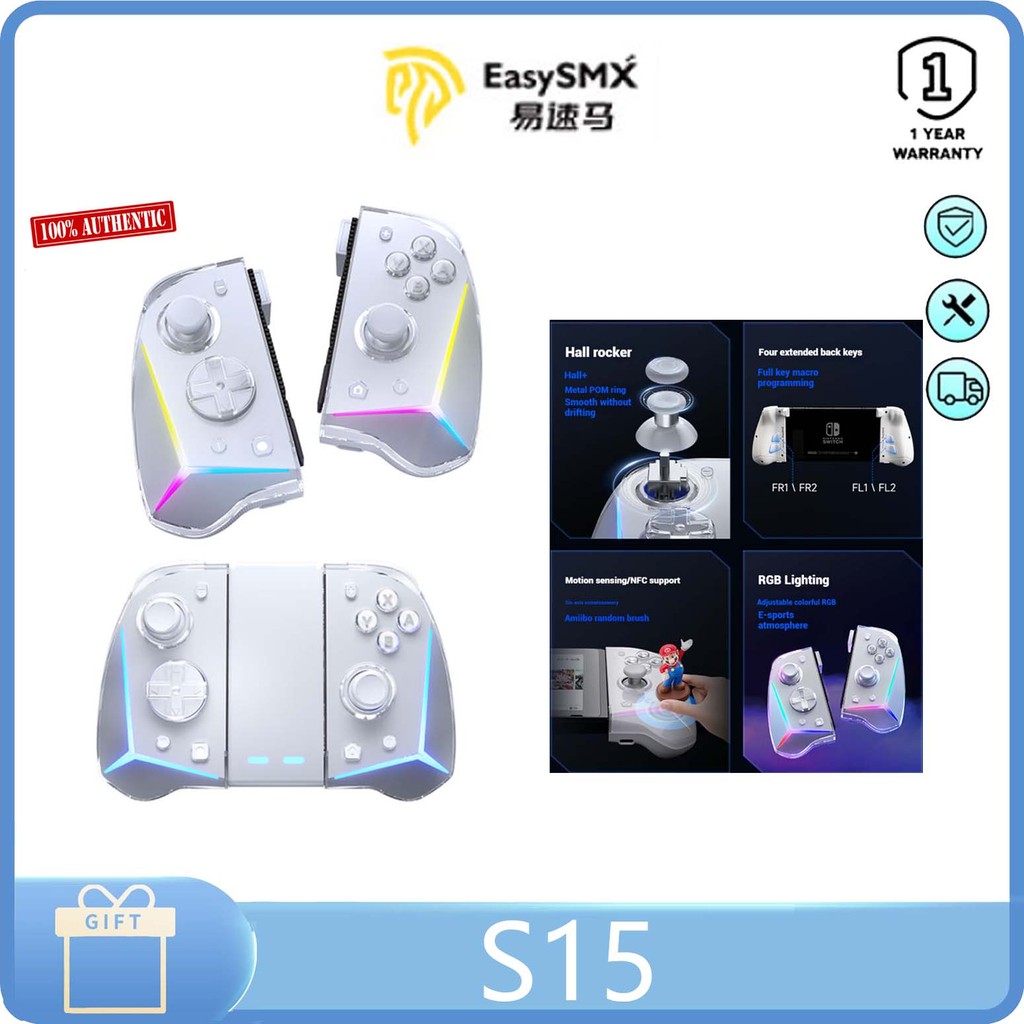 Easysmx S15 Switch Gamepad Joycon Left And Right Split Wireless Bluetooth Gamepad Ns Nintendo 7868