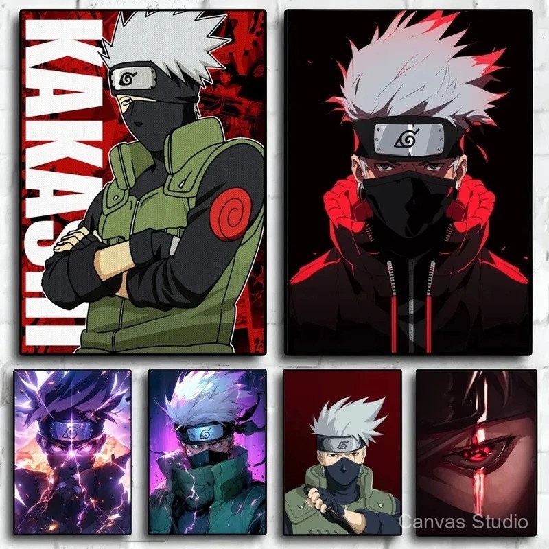 anime N-Naruto Hatake Kakashi Poster Paper Print Home Living Room ...