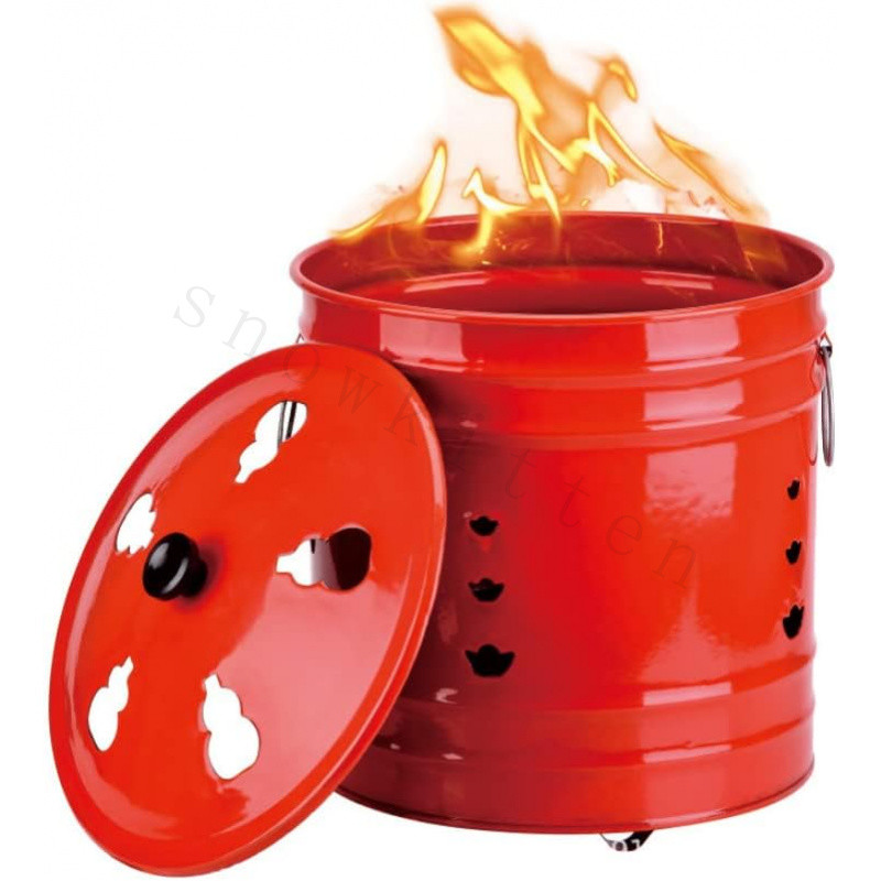 Metal Burn Barrel Incinerator Can Stainless Steel Mini Burn Barrel Fire ...