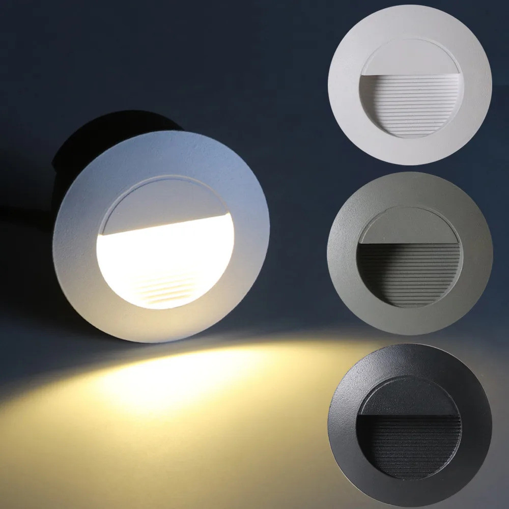 Outdoor Step Lighting 3W LED Embedded Wall Lamps Waterproof Outside ...