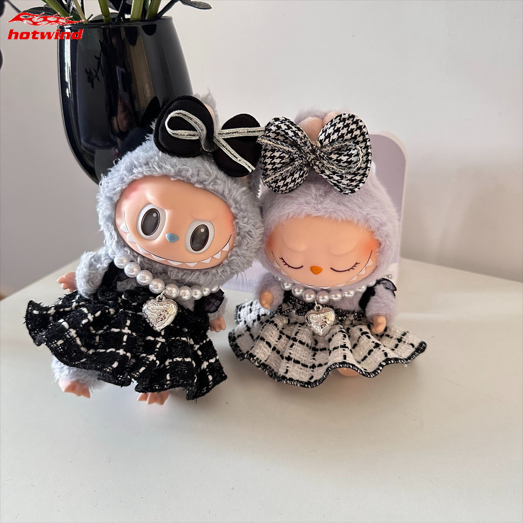 HW Labubu Dresses Doll Clothes Color Match Hoodies Cute Decoration for ...