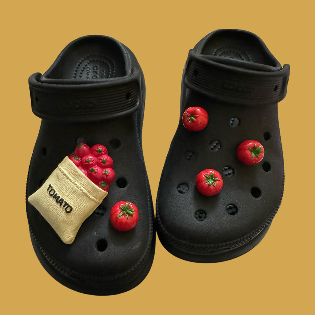 tomato crocs charm jibbitz clog jibbitz set crocs Cute DIY accessories ...