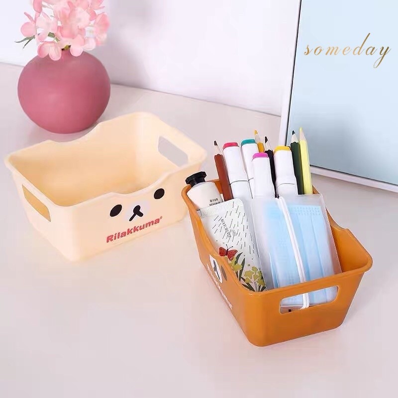 Goheaven Cute Mini Cartoon Desktop Plastic Storage Box Cosmetic ...