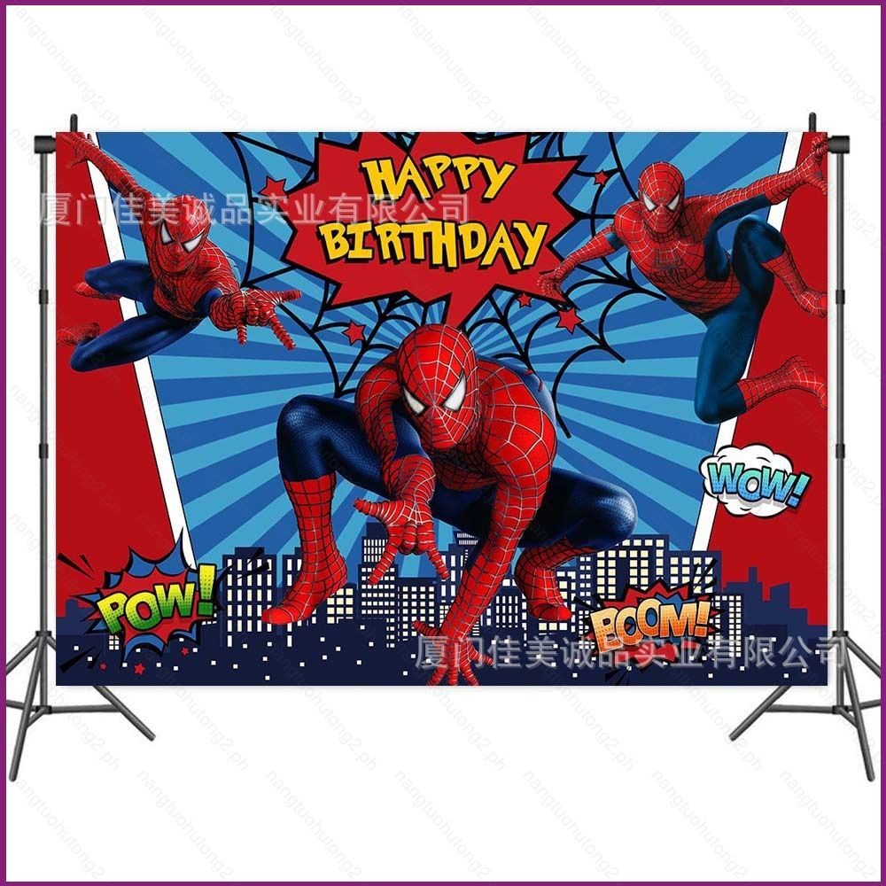 Trend Spider-Man Theme decoration Celebrate birthday Party Photography ...