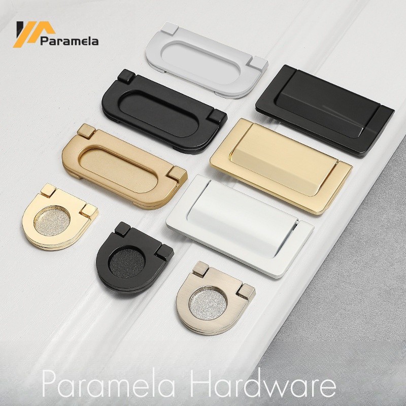Modern Concealed Cabinet Handle Invisible Drawer Knob Wardrobe Cupboard ...