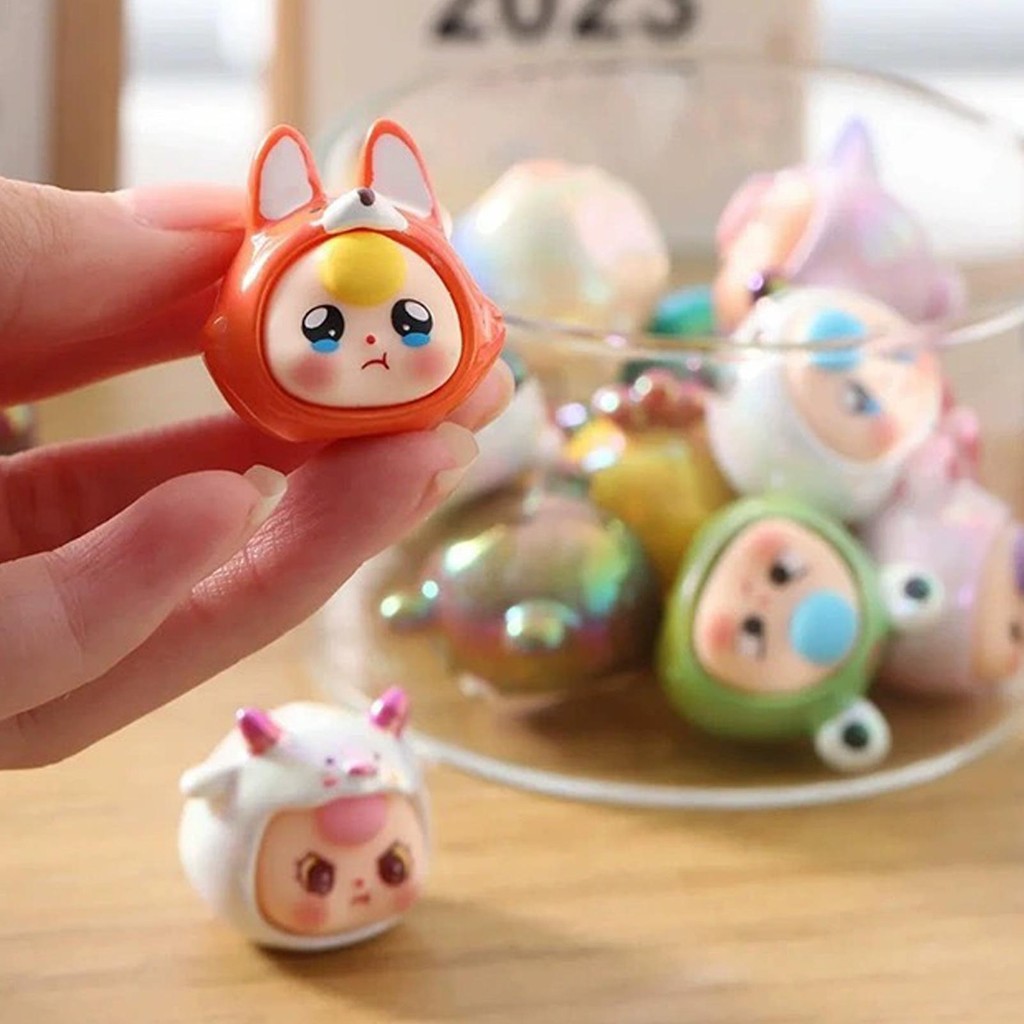 Baby Three Series PVC Cute Mini Bean Blind Box Three Generations ...