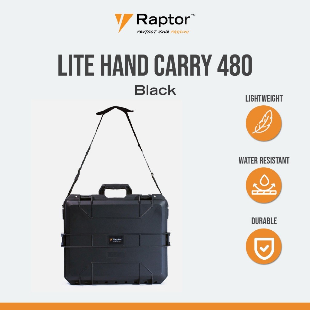 Raptor Case Lite Hand Carry 480 with Strap for Camera & Accessory ...