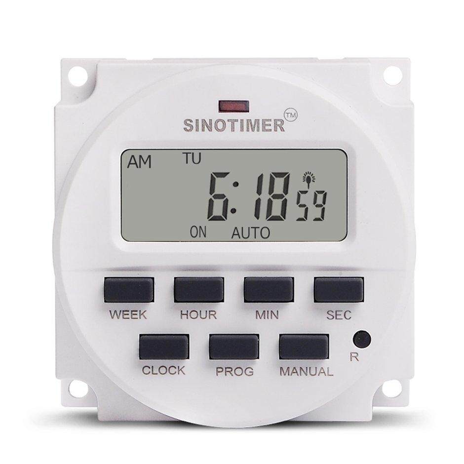 PP+ELEC SINOTIMER 220V Weekly 7 Days Programmable Digital Timer Switch Relay Control | Shopee ...