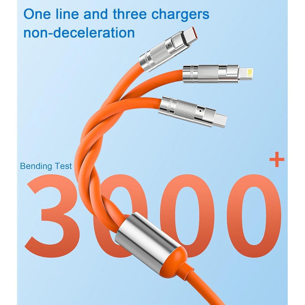 Multi Charging Cable 3 in 1 Multiple Charger Cable Short Universal ...