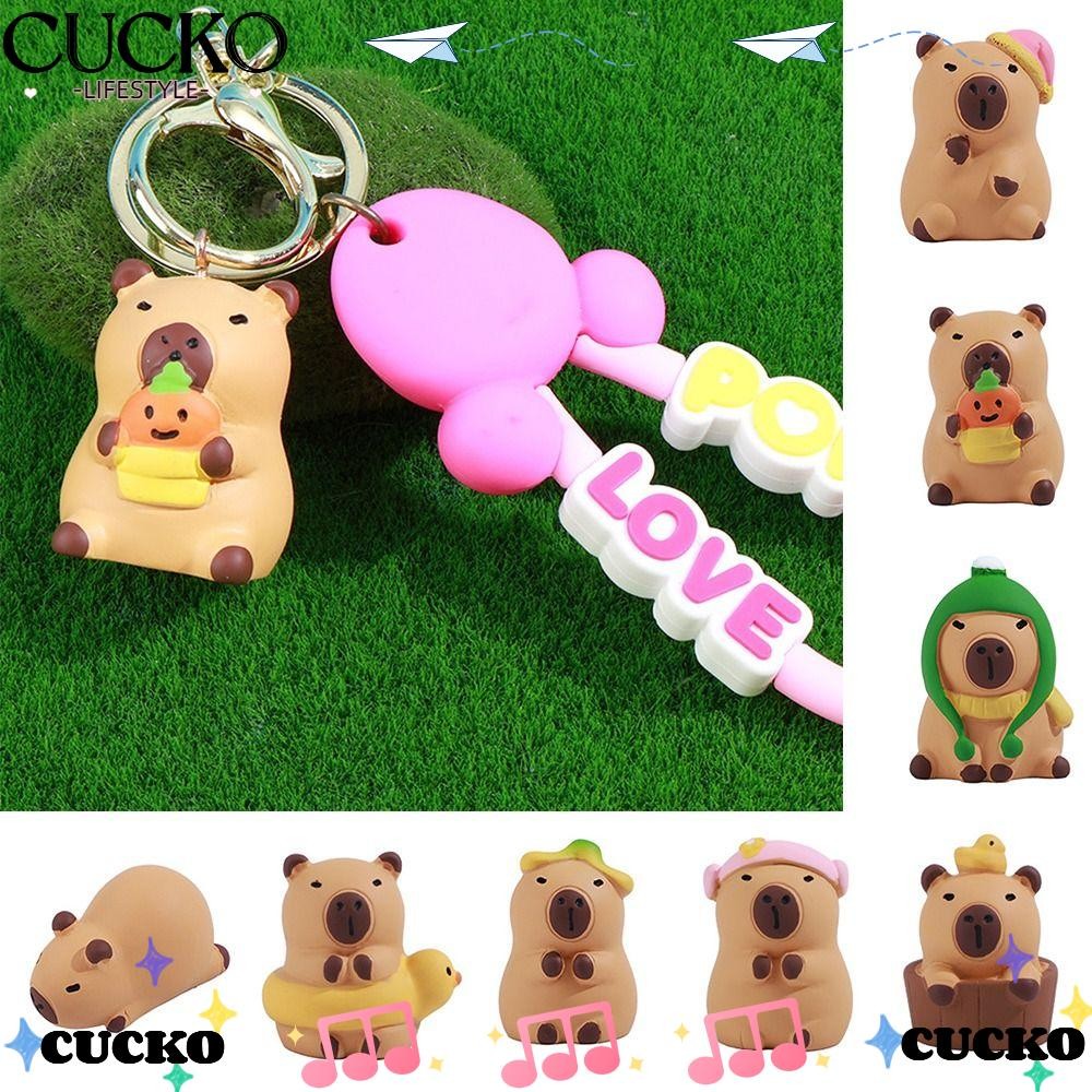 CUCKO Capybara Statue, Cartoon Resin Miniature Capybara Figurines ...