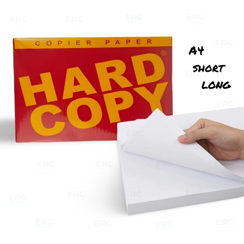 Hard Copy Bond Paper Short A4 Long 70gsm Bright White Copier Printer ...