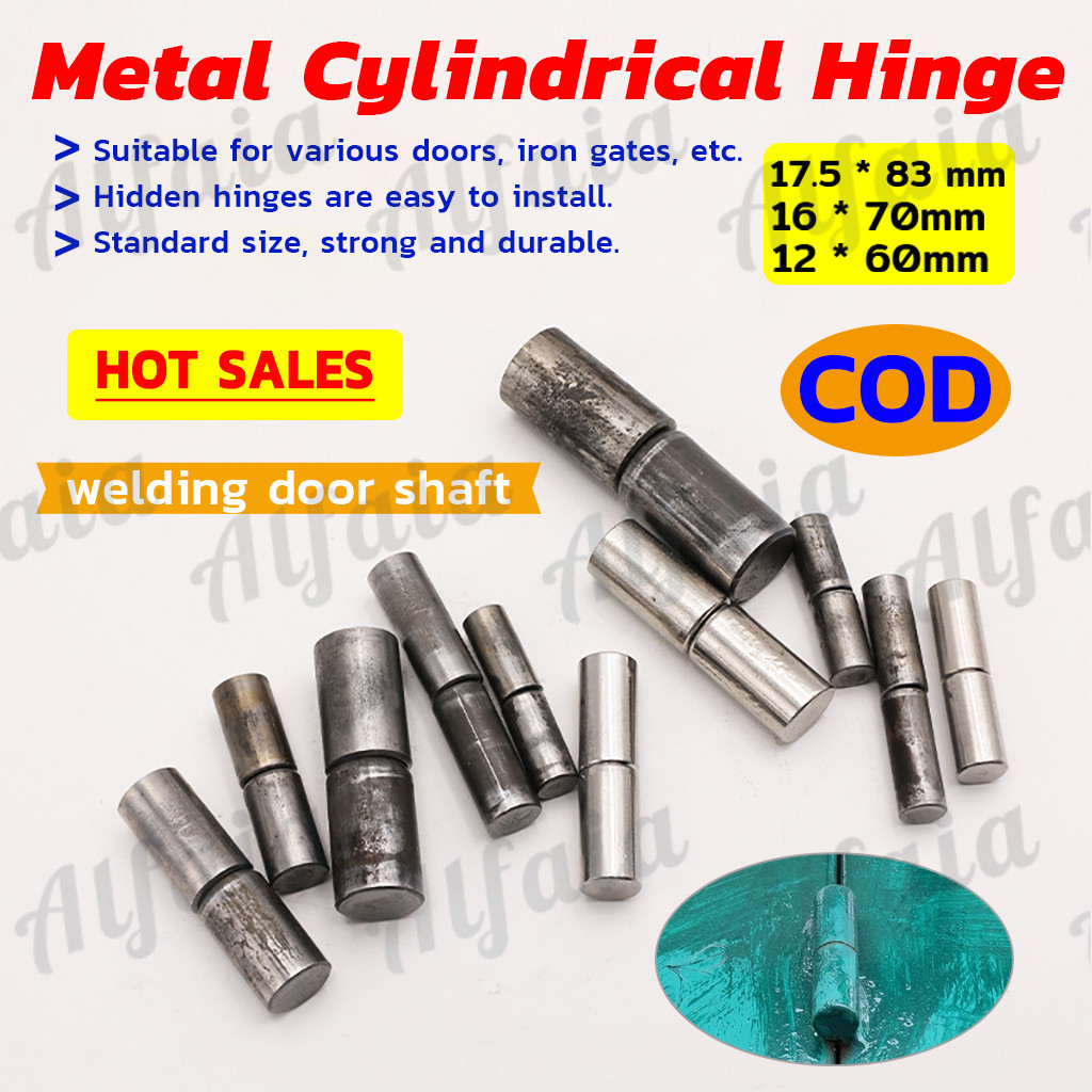 Alfaia Metal Cylindrical Hinge Welded Round Barrel Iron Shaft Gate Door ...