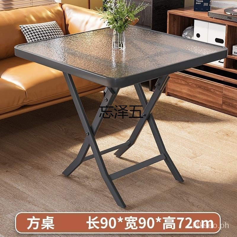 ws Folding Table Household Small Apartment Rectangular Dining Table Multi-Functional Portable ...