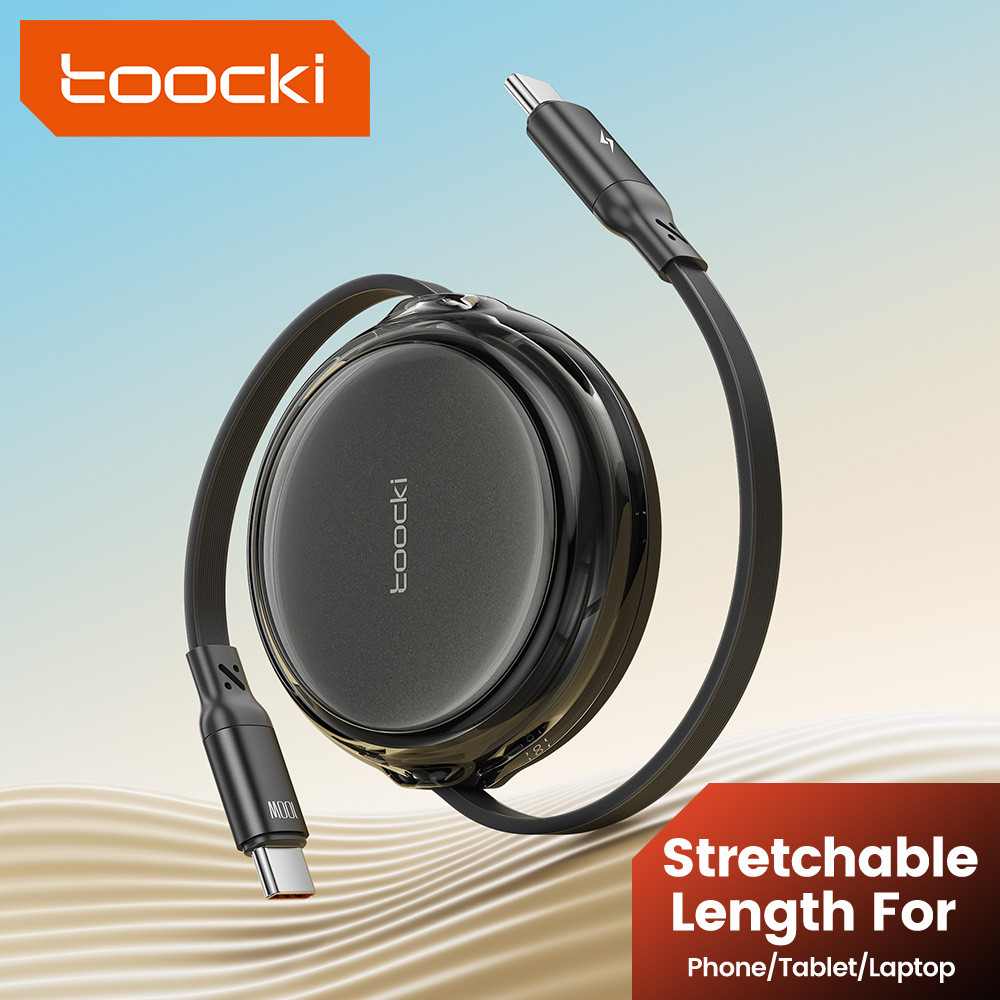 Toocki PD 100W Retractable Fast Charging Cable Portable Type C To Type ...