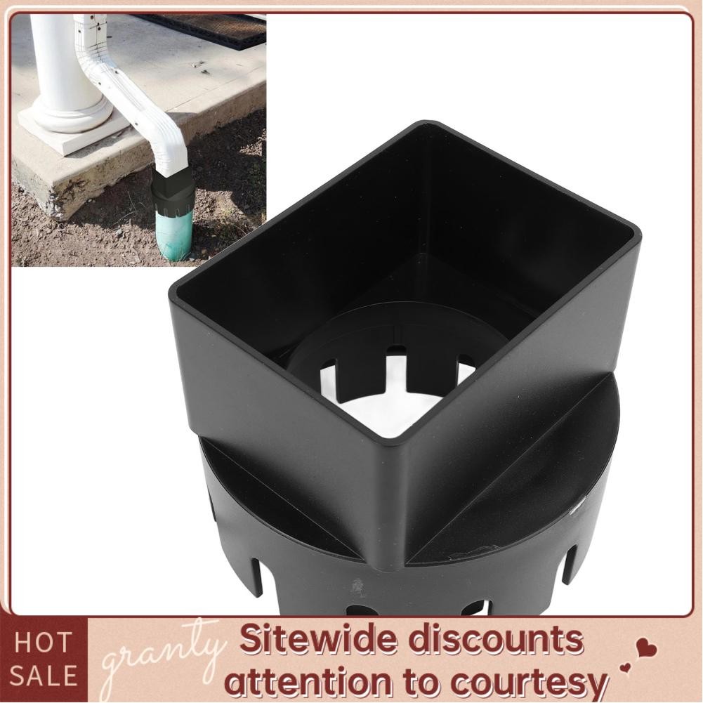 Granty Gutter Downspout Adapter PVC Rain To Drain Pipe Square for 3x4 ...