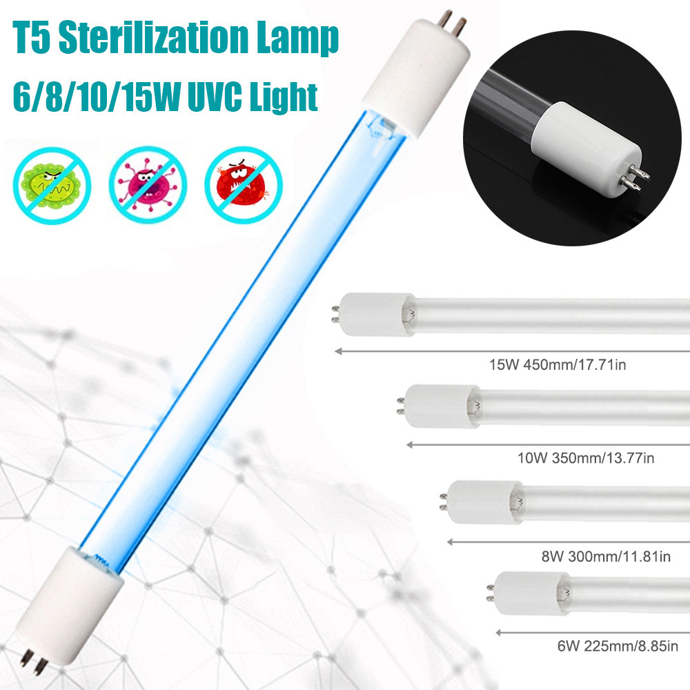 6W 8W 10W 15W UV Lamp Filter Light Straight Pipe Bulb 254nm for Air ...