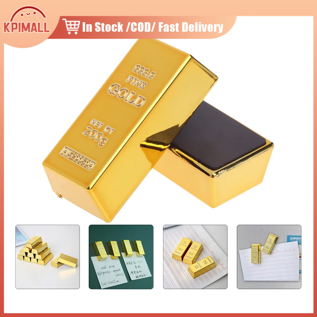 Magnetic Gold Bars Sticker For Fridge Fake for Childen Kids Toy Gifts ...