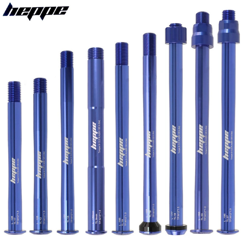 MTB Road Bike Blue Thru Axle 12x100/110 15X100/110 Front Fork Shaft ...