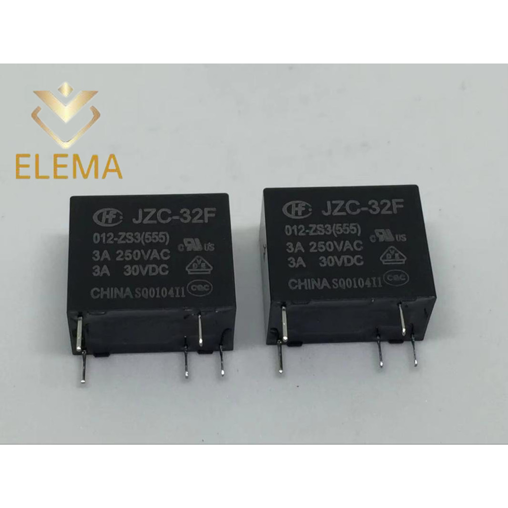 Original JZC relay JZC-32F HF32F JZC-32F-005-HS3 JZC-32F-024-HS3 relay 5V/12V/24V 4Pin/5Pin ...