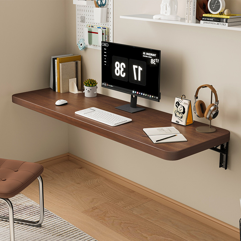 Wall-Mounted Folding Table Simple Bar Counter Solid Wood Desk Dining ...