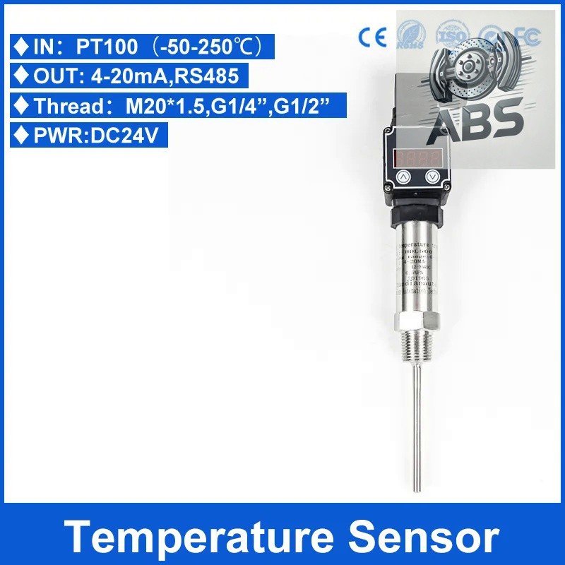 Intelligent PT100 RTD Temperature Sensor 2 Wire 4 20mA Output | Shopee ...
