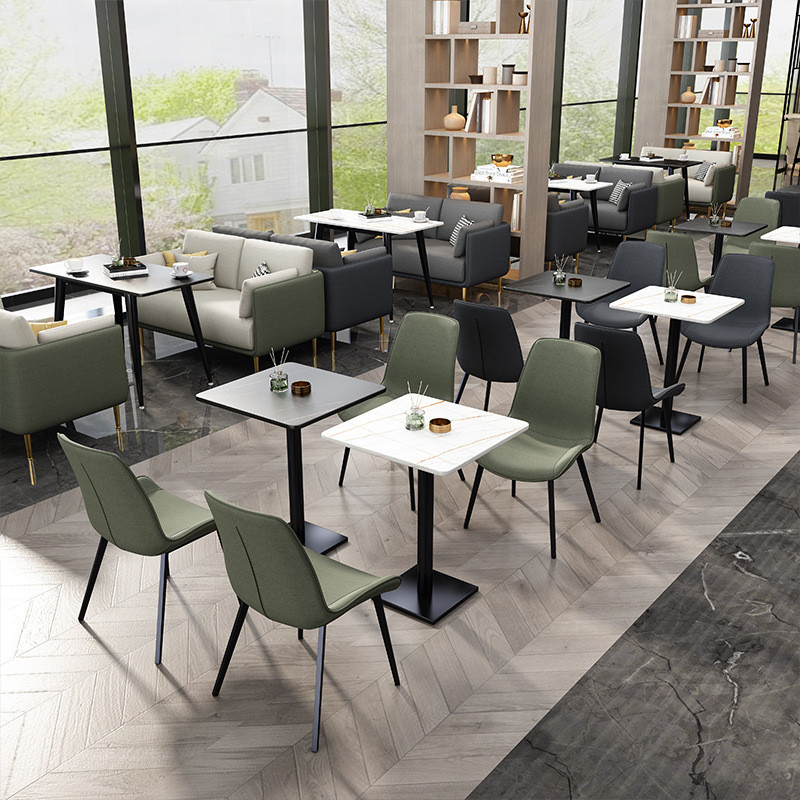 Leisure Milk Tea Shop Coffee Shop Deck Table and Chair Combination ...