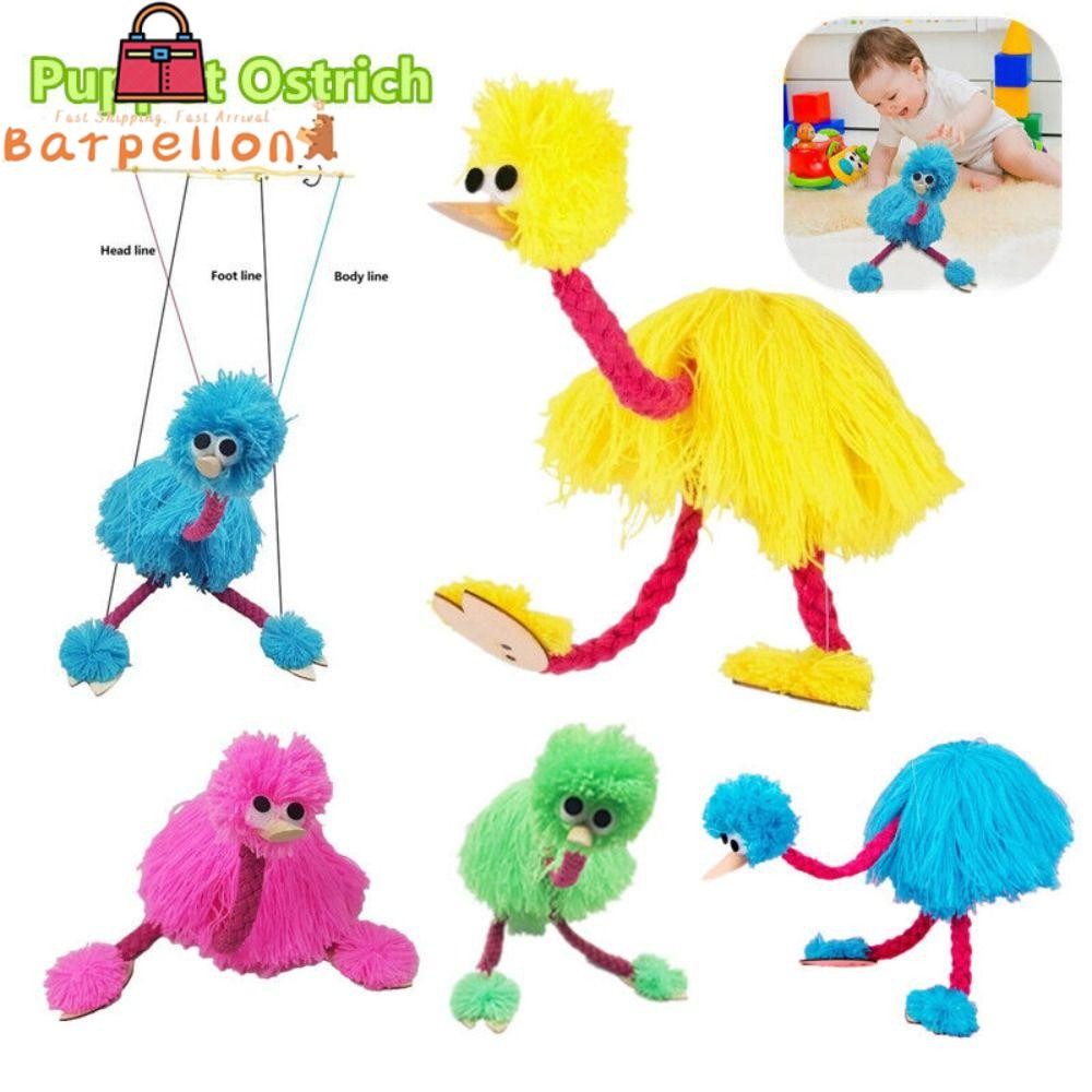 BARPELLON Ostrich Puppet Stuffed, Plush Toy Hand Puppet Wooden Ostrich ...