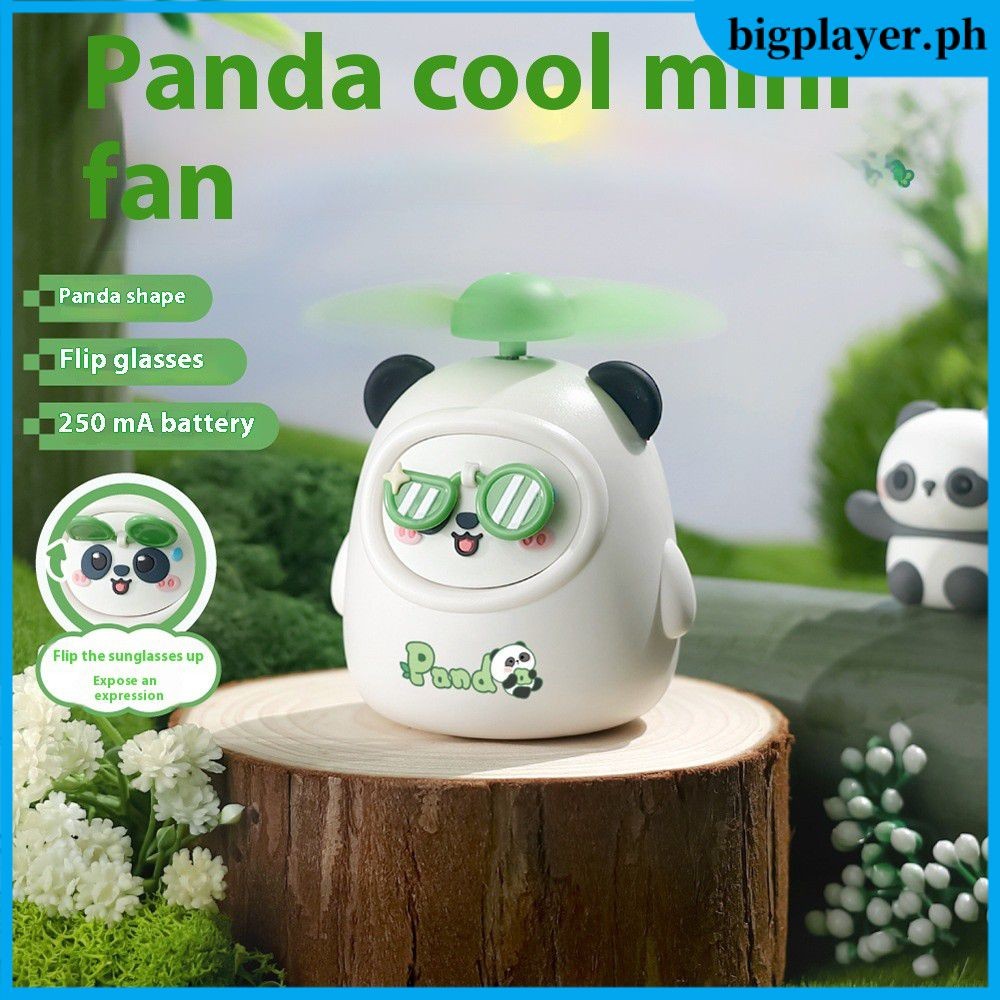Cute Panda Cartoon Handheld Fan Portable Usb Charging Fan Air Cooler ...