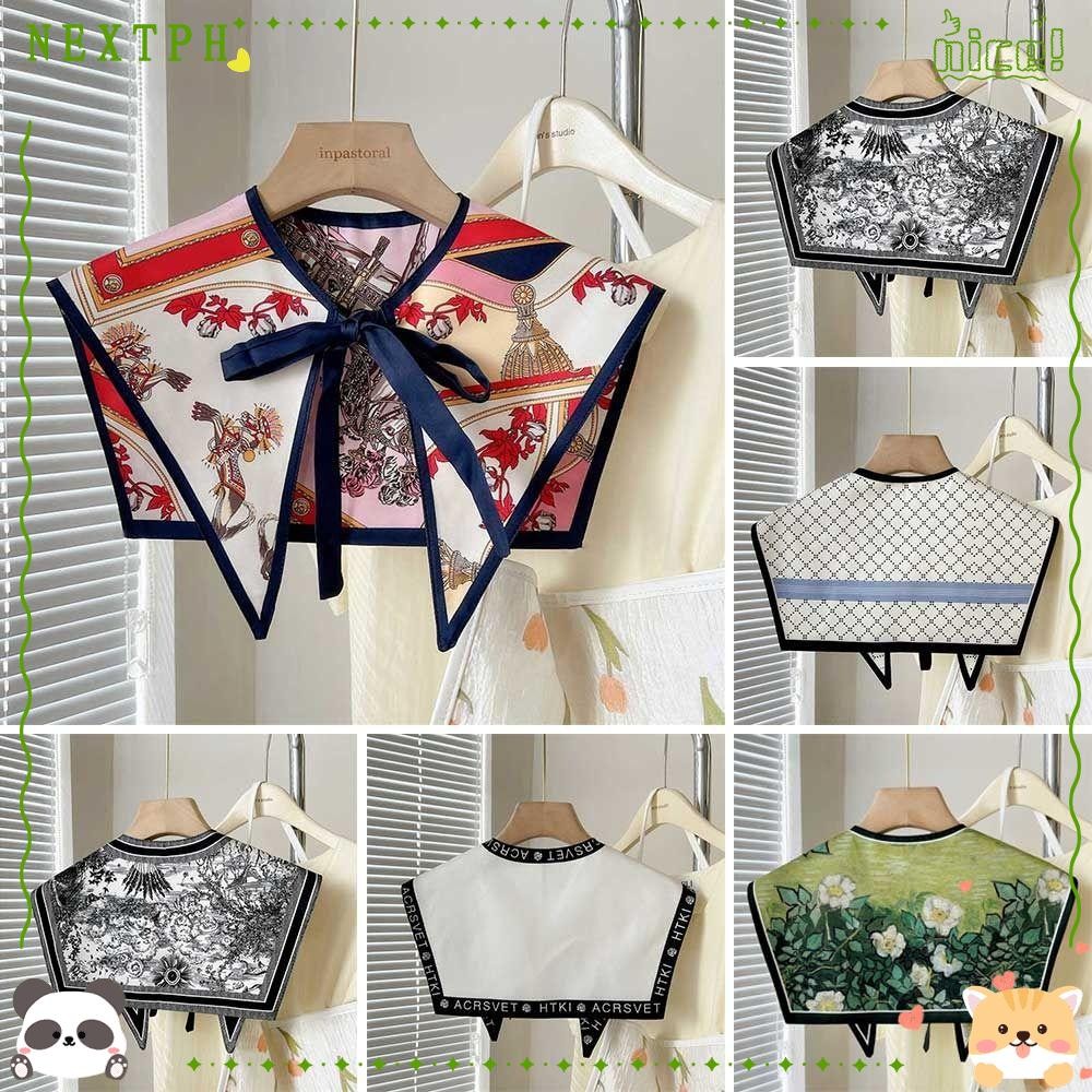 NEXTPH Shirt Fake Collar, Half Shirt Vintage False Collar, Fashion ...