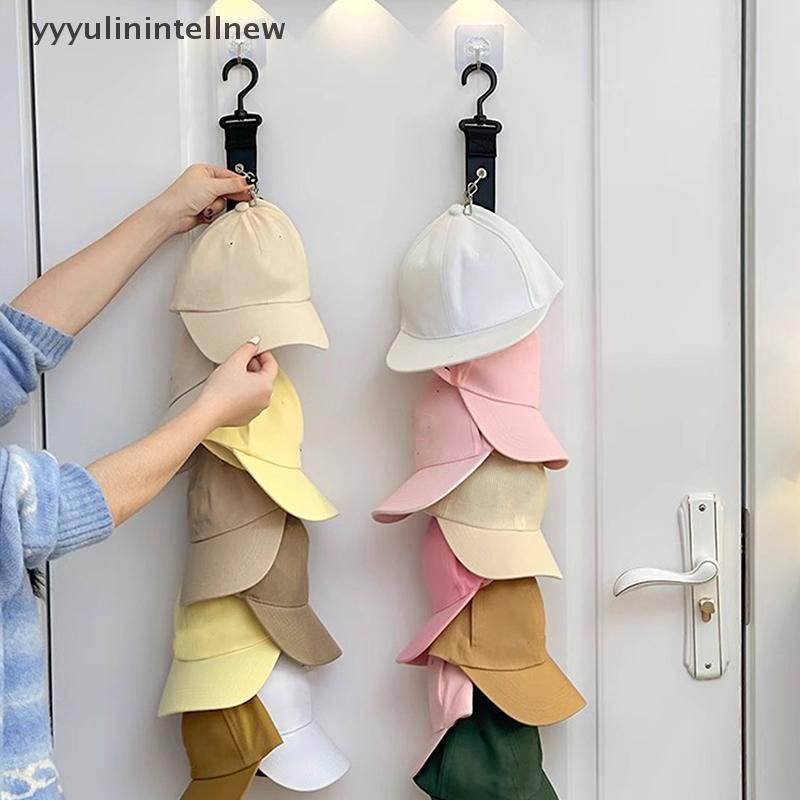 【LMPH】 Baseball Cap Storage Organizer With Eight Clips Wall Mounted Cap ...