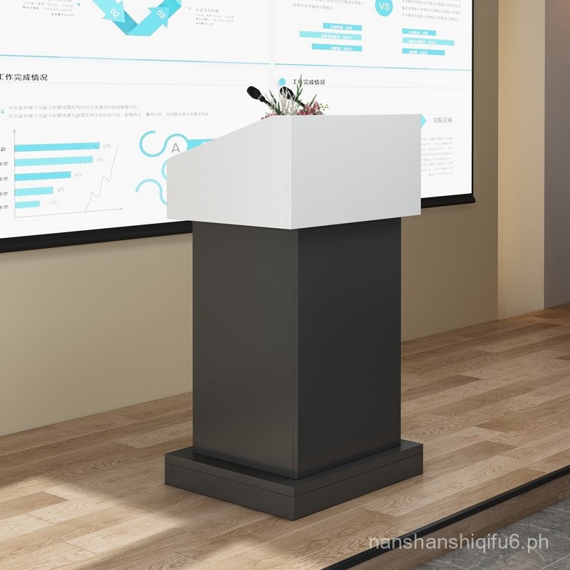 Lectern Speaking Platform Classroom Podium Table Teacher's Desk Chair's ...