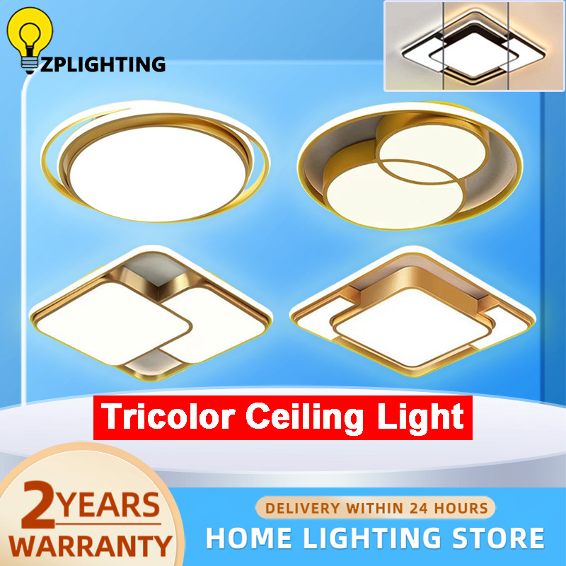LED Ceiling Light 3 Color Ceiling Lamp Chandelier Modern For Living ...