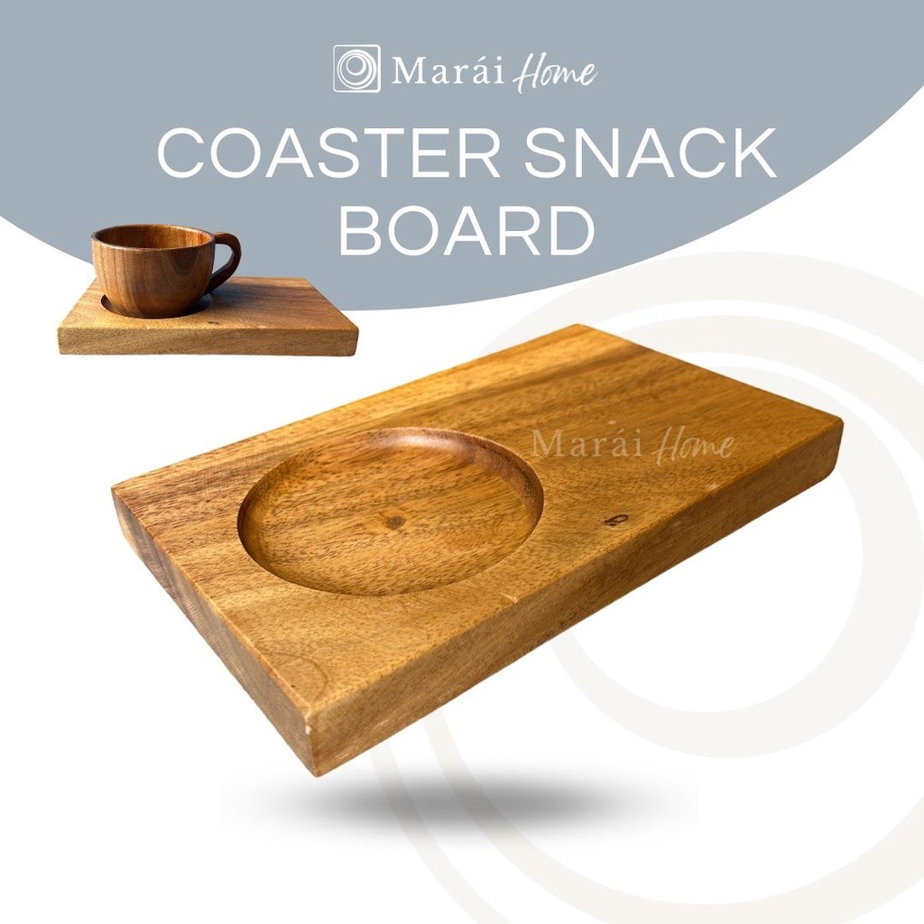 Marai Home Coaster Board Acacia Wood | Shopee Philippines